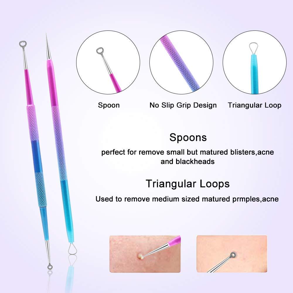 Blackhead and Blemish Remover Tool Kit - Pimple Popper for Acne Removal ...