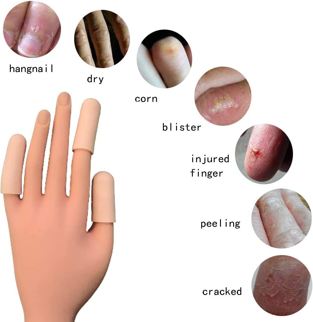 Nude Silicone Gel Finger Cots - 20 Pack | Finger Protectors for Trigger ...