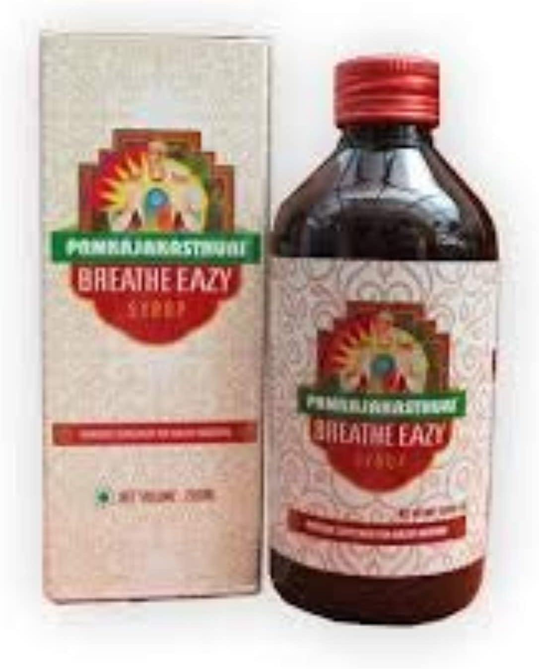 Breathe Eazy Syrup - Pankajakasthuri Herbals - 400ml (200ml x 2) | Buy ...