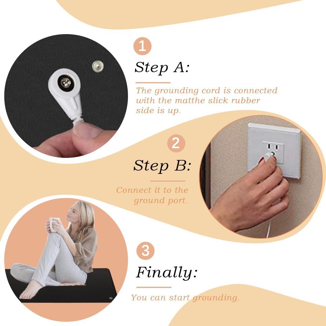 Grounding Mat for Bed - Earthing Therapy & Balance | Improve Sleep ...