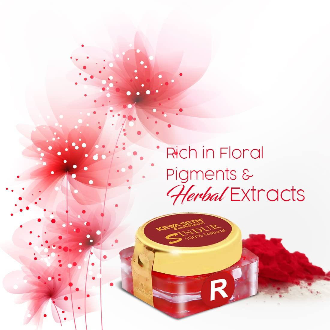 Keya Seth Aromatherapy Sindur Dust Red 3 g (Pack of 3) - Vibrant Red ...