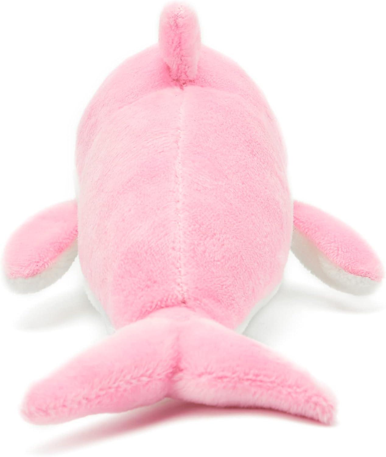 Zappi Co Children's Soft Plush Toy - Pink Dolphin (12-15cm) | Snuggly ...