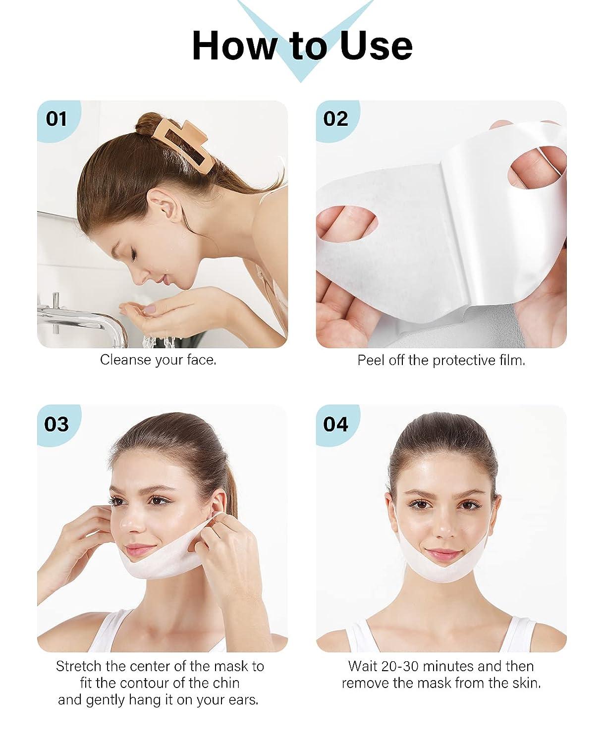 Dr. Pure Double Chin 15 Pcs Chin Strap with Aloe Vera - Neck Lift ...