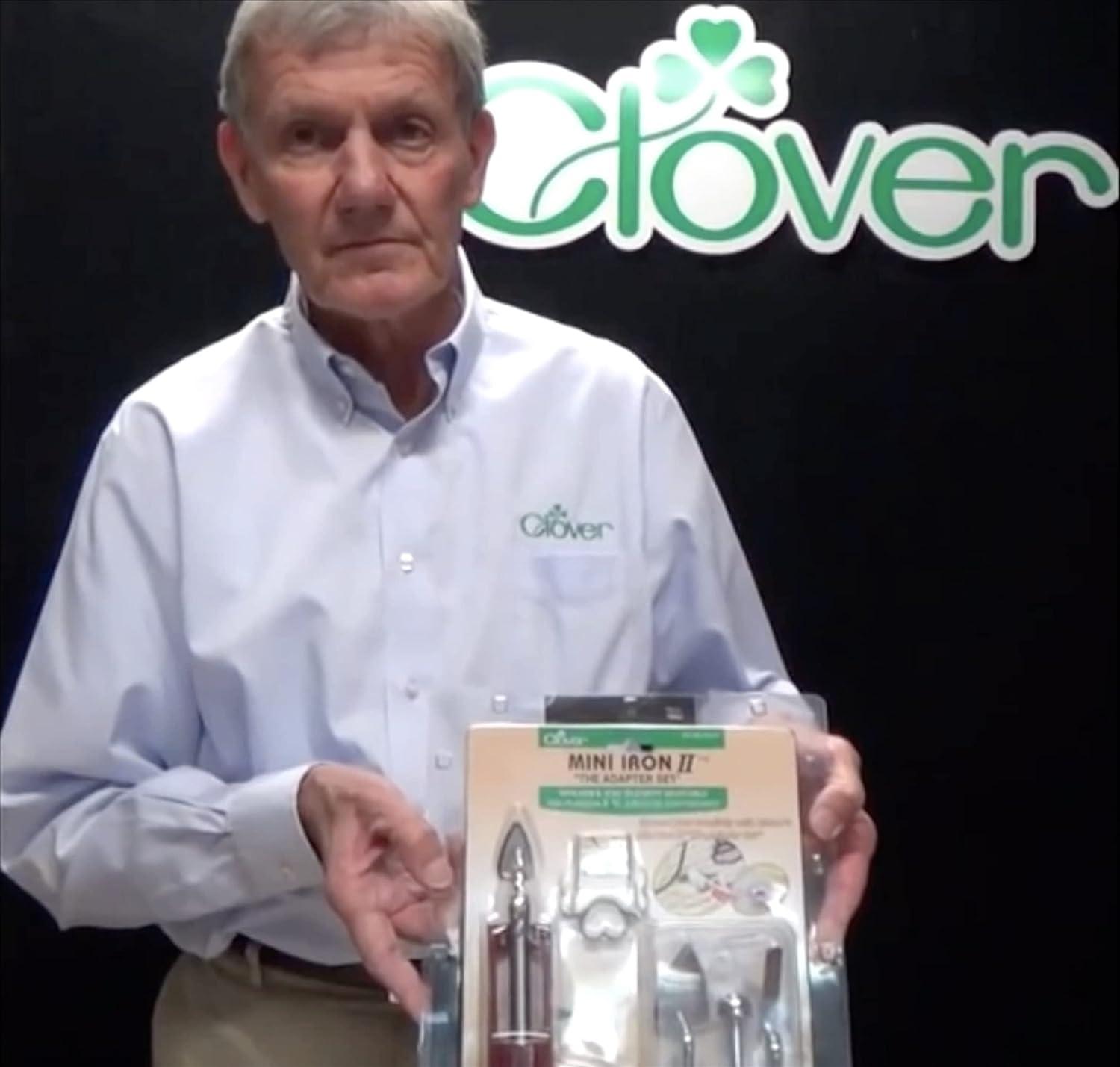Clover Mini Iron II Adapter Set for Sewing, Quilting & Crafting | 9101 ...