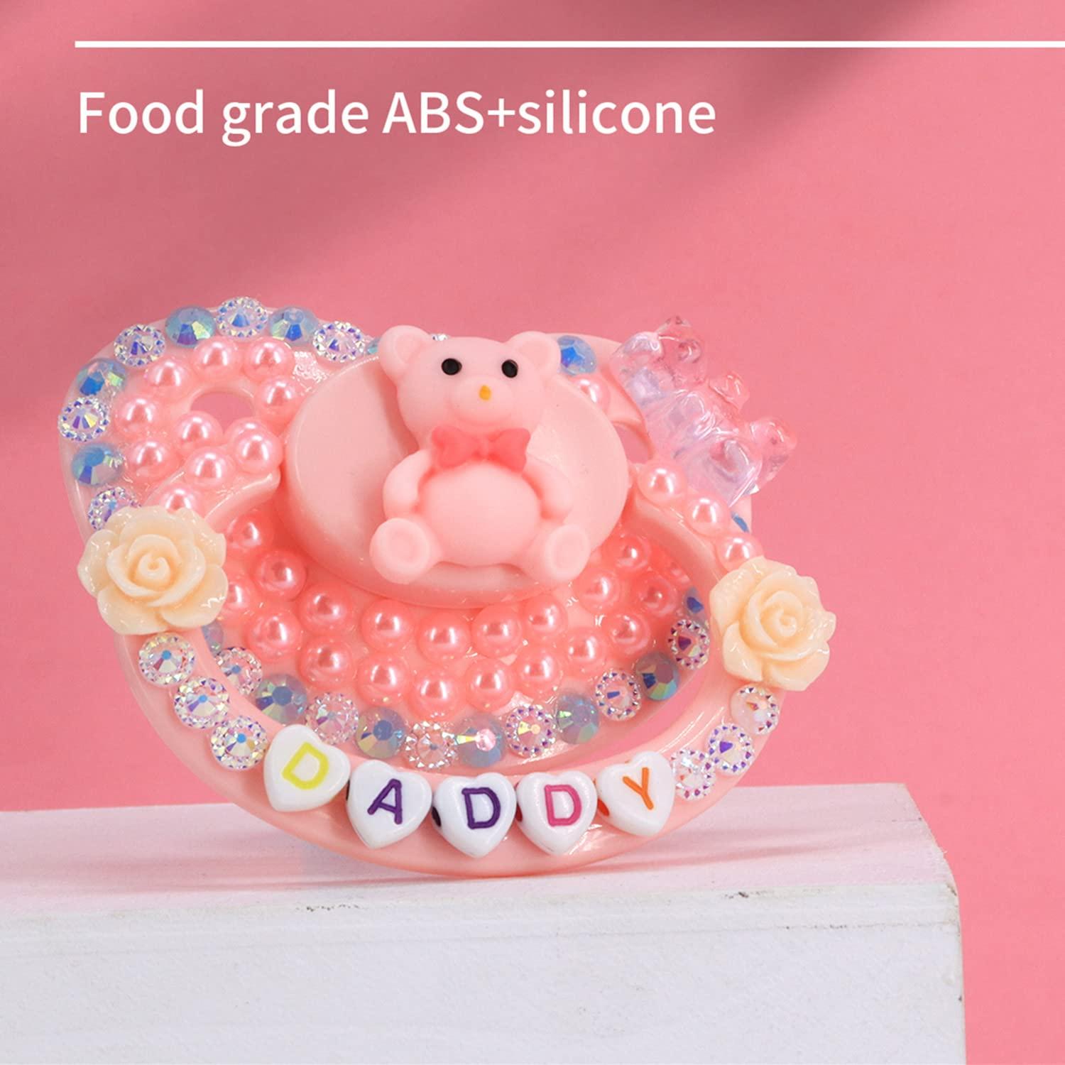 Adult Sized Pacifier Candy Cute Baby Pacifiers (Pink Bear)
