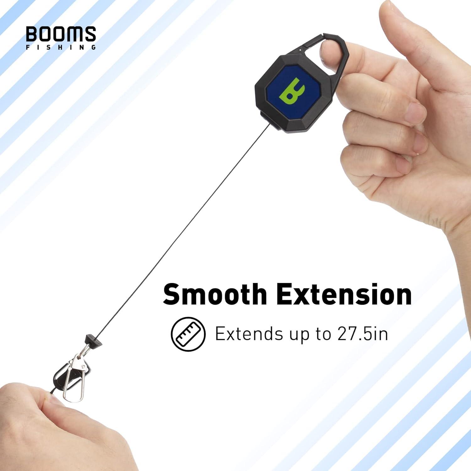 Booms Fishing RG4 2-Pack Retractable Gear Tether | Heavy Duty Locking ...