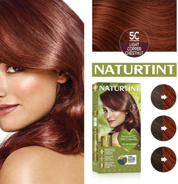 Naturtint Permanent Hair Colour 5C Light Copper Chestnut - Vibrant and ...