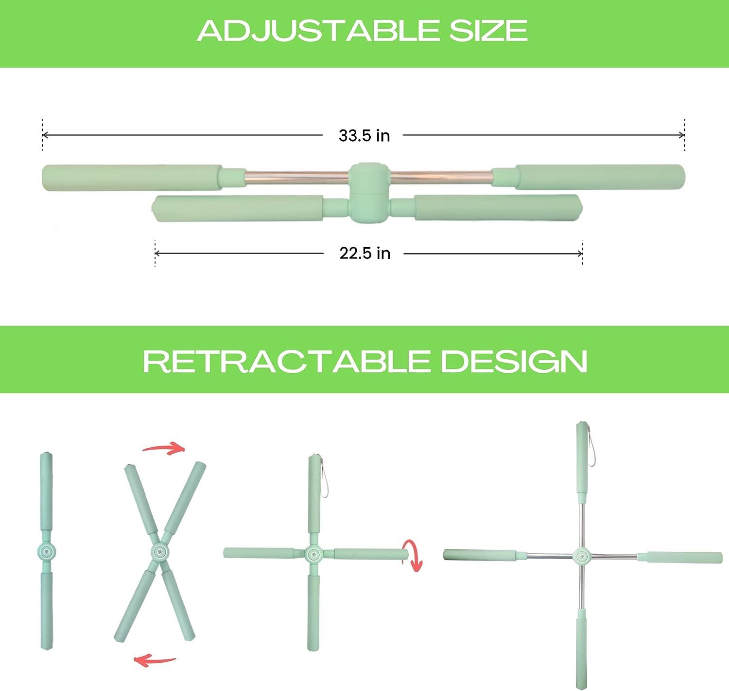 BodyTree Posture Corrector Yoga Cross Stick - Compact and Adjustable ...