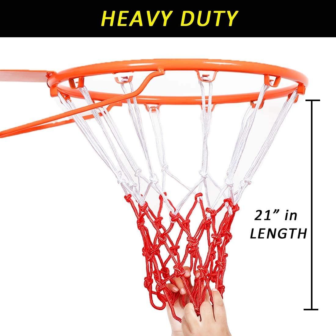 Yiplus Heavy Duty Basketball Net - All Weather Replacement for Standard ...