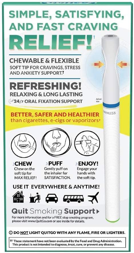 Smokeless Inhaler for Oral Fixation Support - 2 Pack Fresh Mint, Soft ...