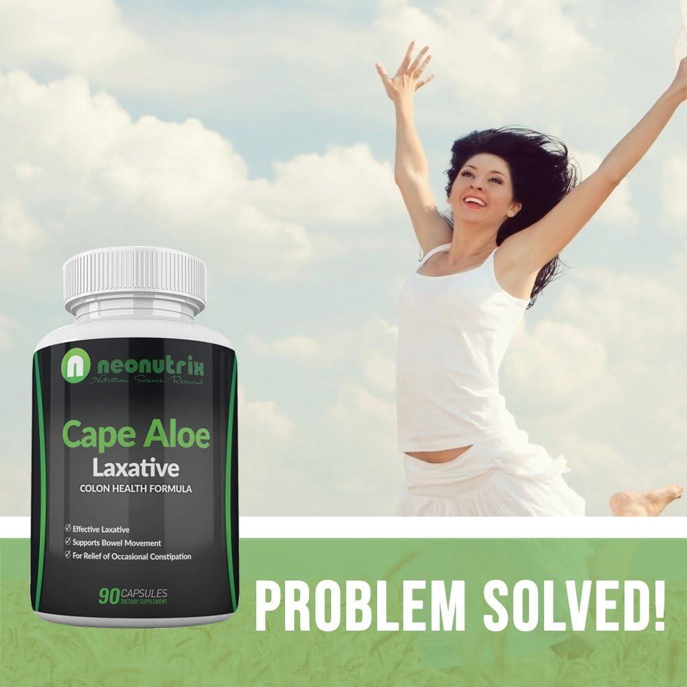 Cape Aloe Natural Laxatives for Constipation Relief - 90 Capsules ...