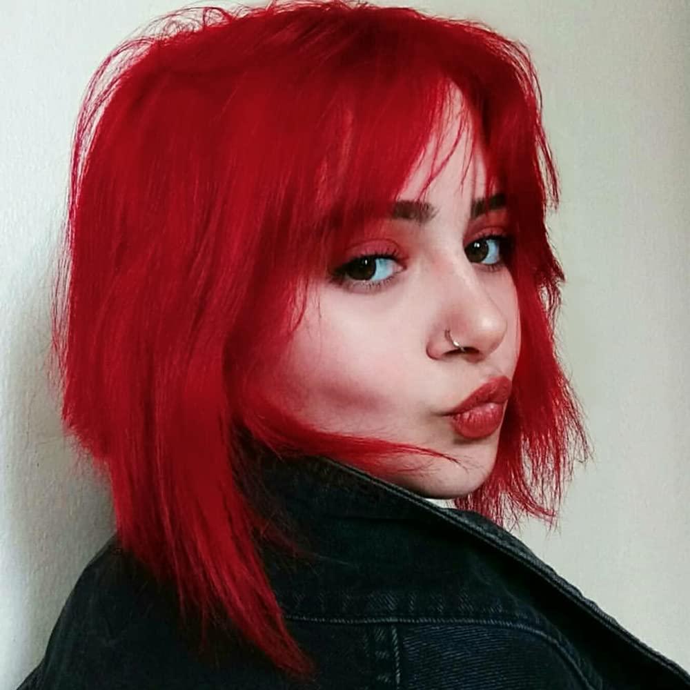 Manic Panic Pillarbox Red Hair Dye - Vegan Semi-Permanent Bright Fire ...