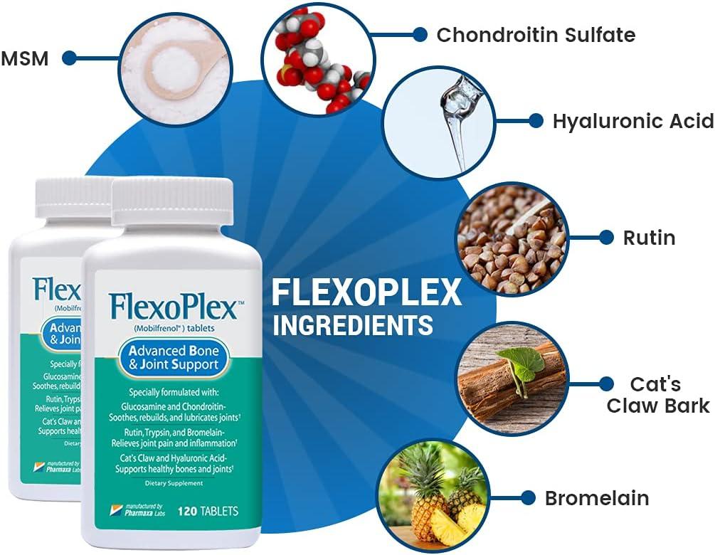 FLEXOPLEX Advanced Bone & Joint Support Formula - Natural Relief for ...