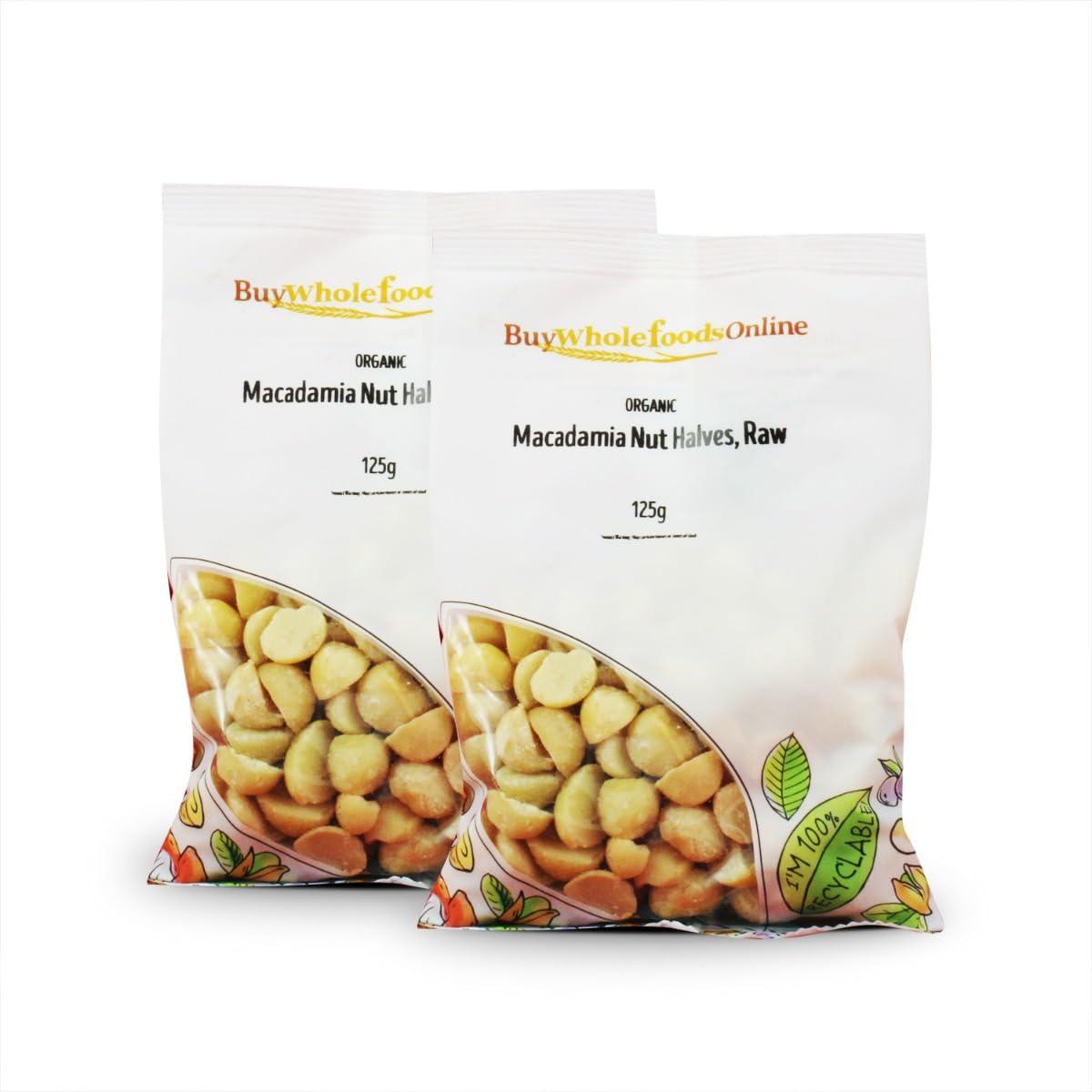 Organic Macadamia Nuts Whole Raw 250g (BWFO) | Buy Now with Express International Delivery ...