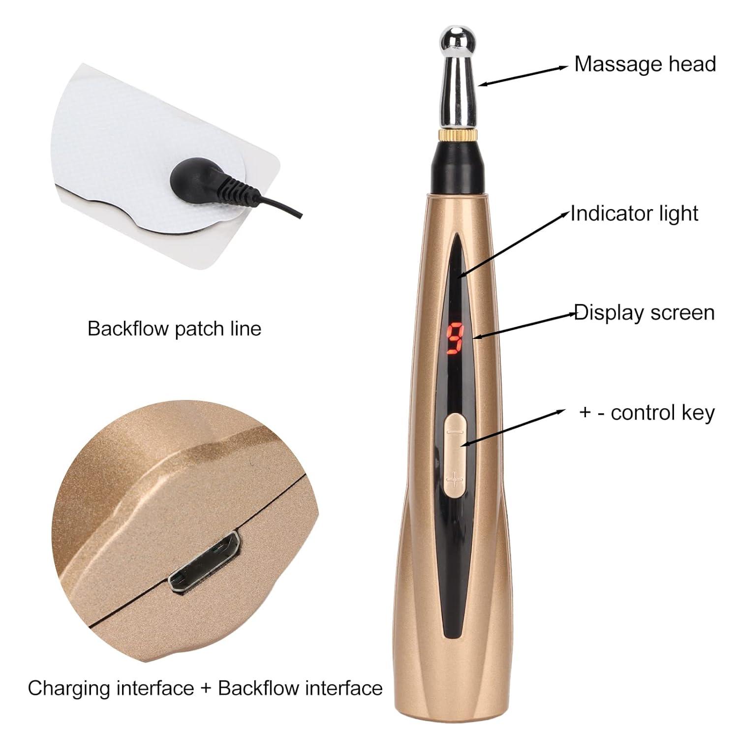 Electronic Acupuncture Pen - Laser Meridian Therapy Device with 4 ...