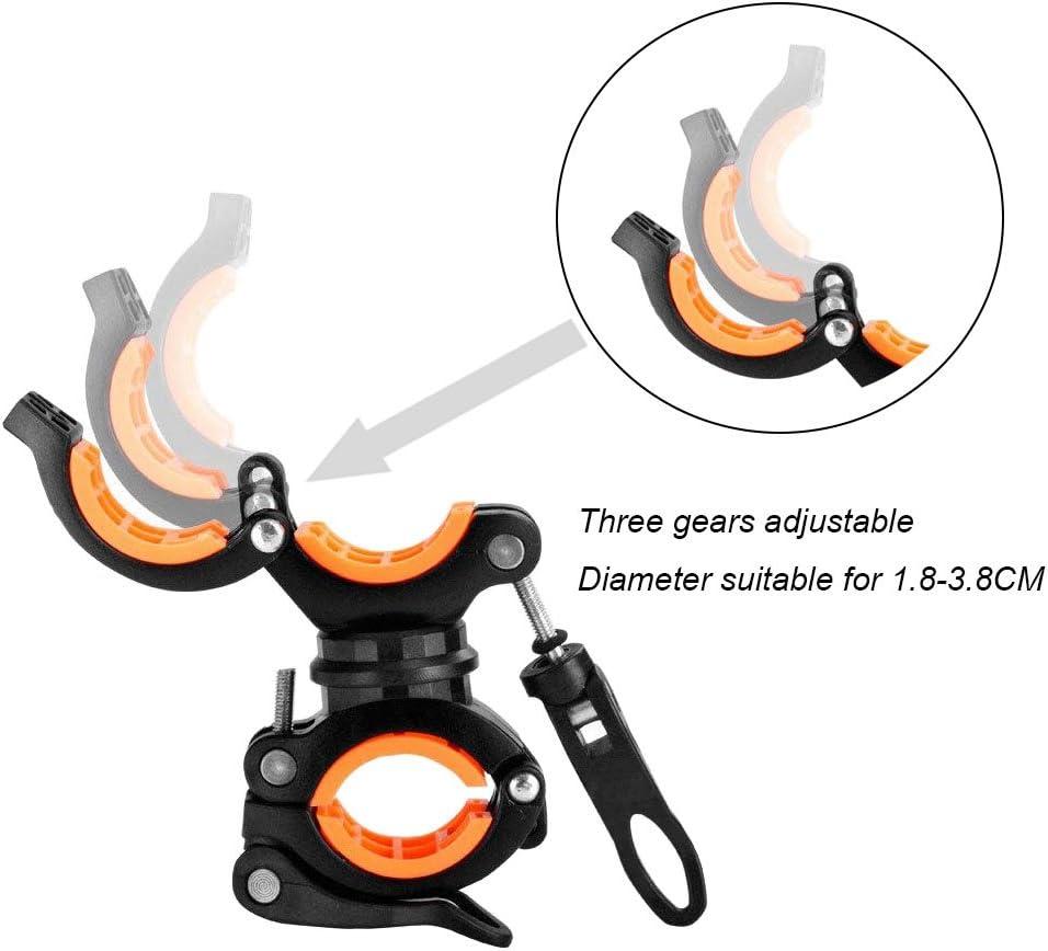 Bicycle Flashlight Mount - 2 Pack Bike Light Clamp for Secure & Easy ...