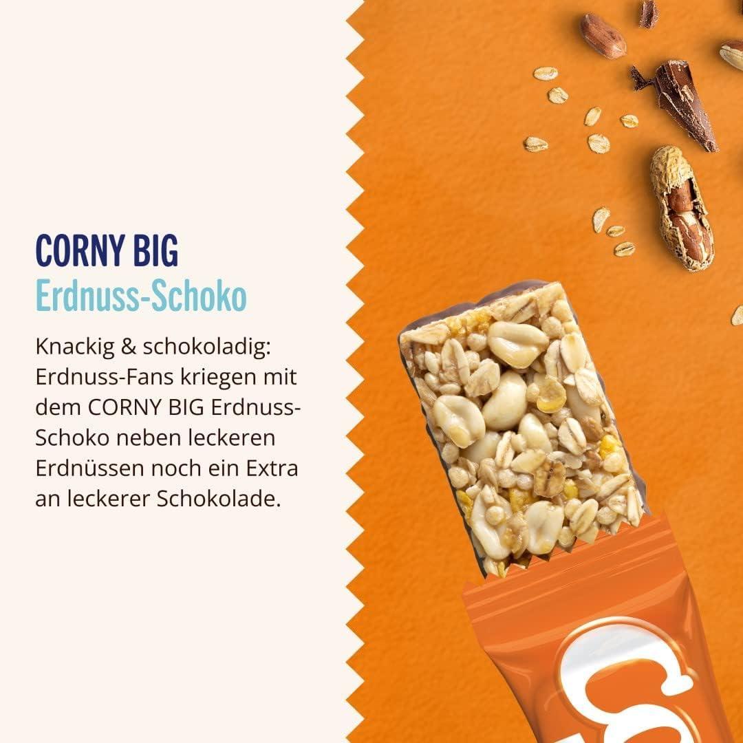 Cereal Bar Corny BIG Peanut-Chocolate - 24 Pack (50g Each) | Delicious ...