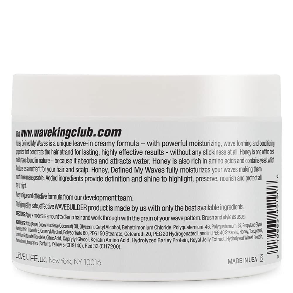 Wave King x Wavebuilder Honey - Moisture Rich Wave Defining Treatment Conditioner for Defined ...