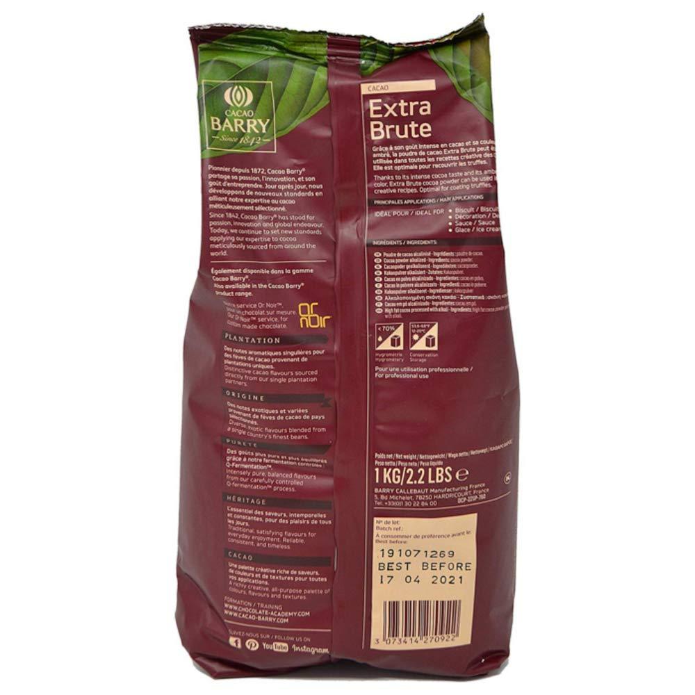 Cacao Barry 100% Cocoa Extra Brute Cocoa Powder - 2.2 lb | Premium ...