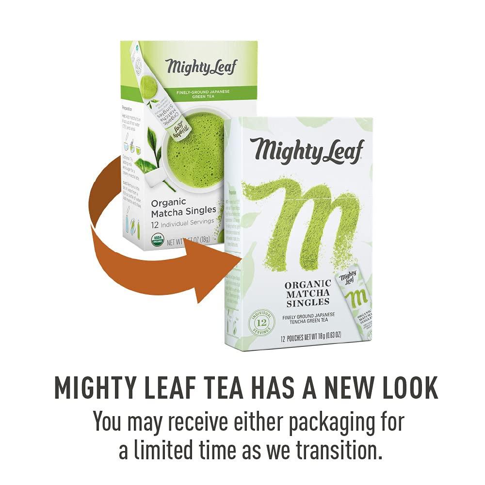 Mighty Leaf Tea Organic Matcha Green Tea Powder - 12 Single Serve ...
