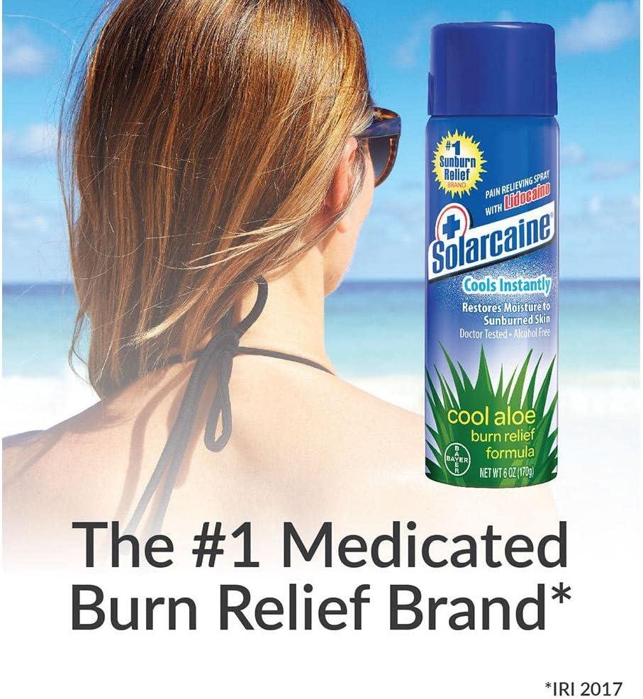 JL JIA LE Solarcaine Burn Relief 4.5 oz Spray Can | Fast Pain Relief ...