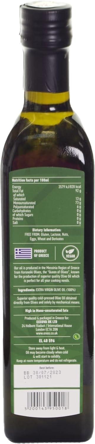 Enios Greek Extra Virgin Olive Oil (500ml) | Buy Now in International ...