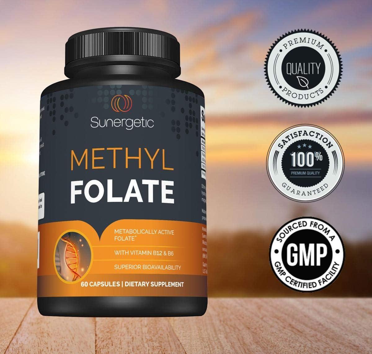 Methyl Folate Supplement with Methylated B12 & B6 | Magnafolate 400 mcg ...