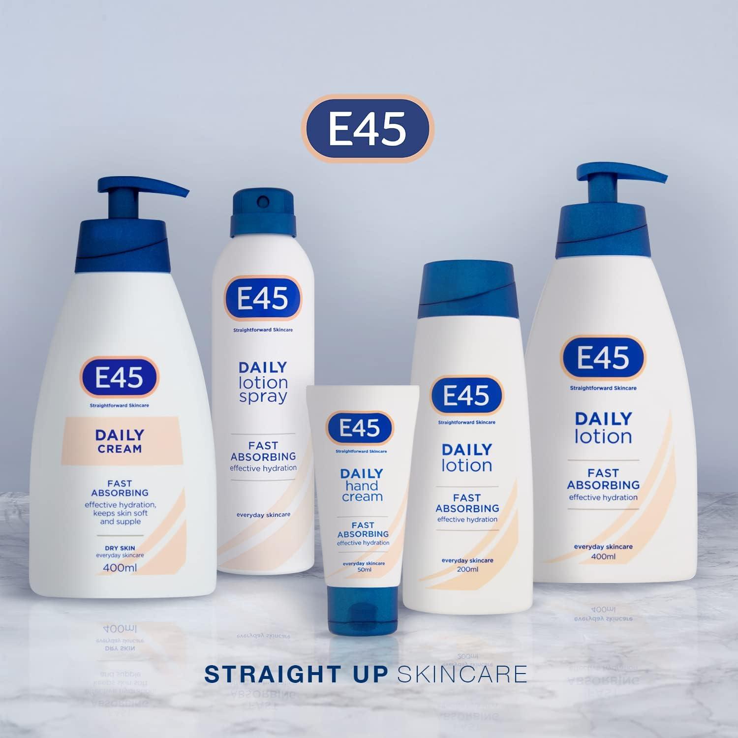 E45 Daily Cream 400ml - Soothes Dryness, Smooths Rough Skin - Non ...
