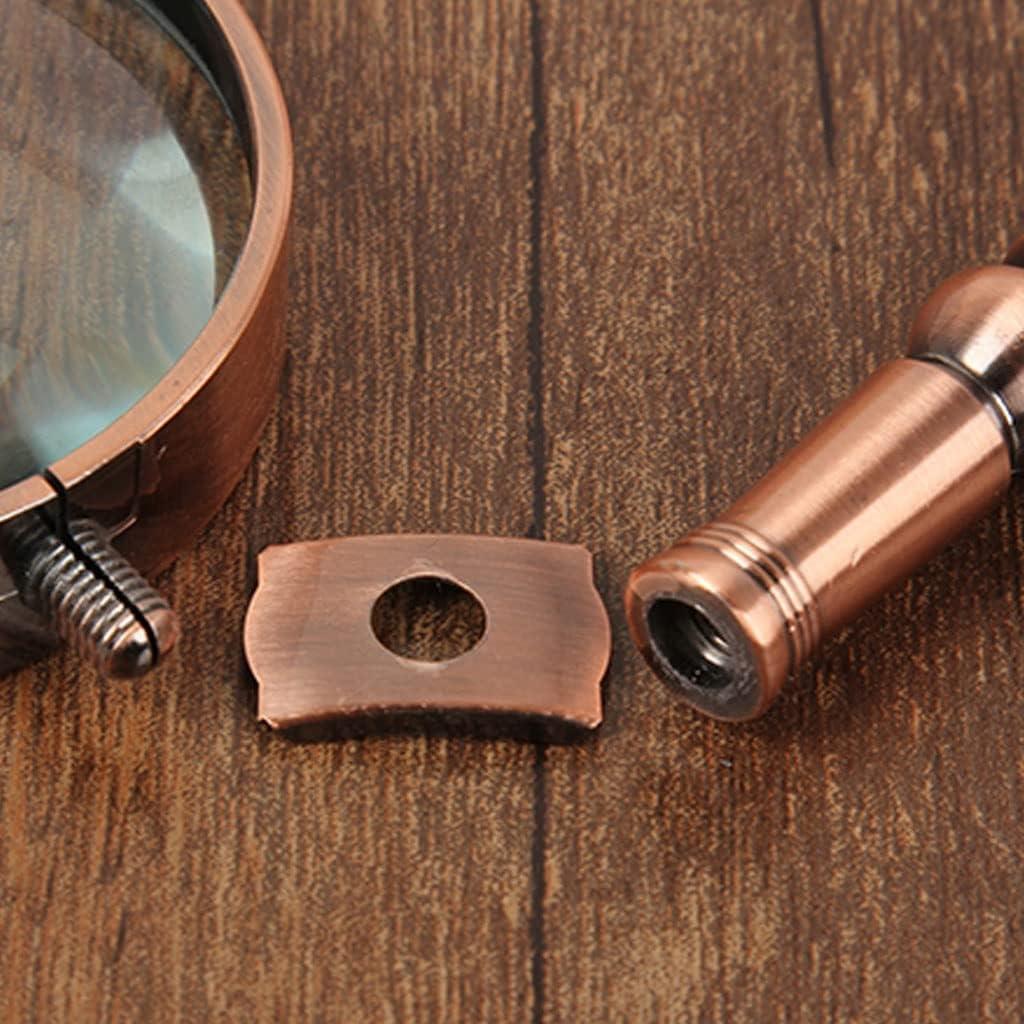 20x Full Metal Handheld Magnifier with Detachable Design Retro Metal ...