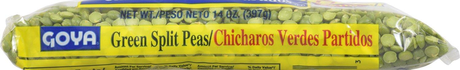Goya Dry Green Split Peas 14 oz - Premium Quality Split Peas for ...
