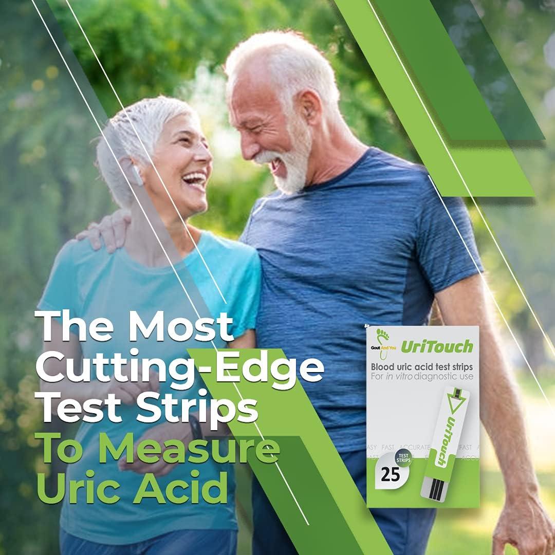 UriTouch Blood Uric Acid Test Strips - Accurate Testing for Uric Acid ...