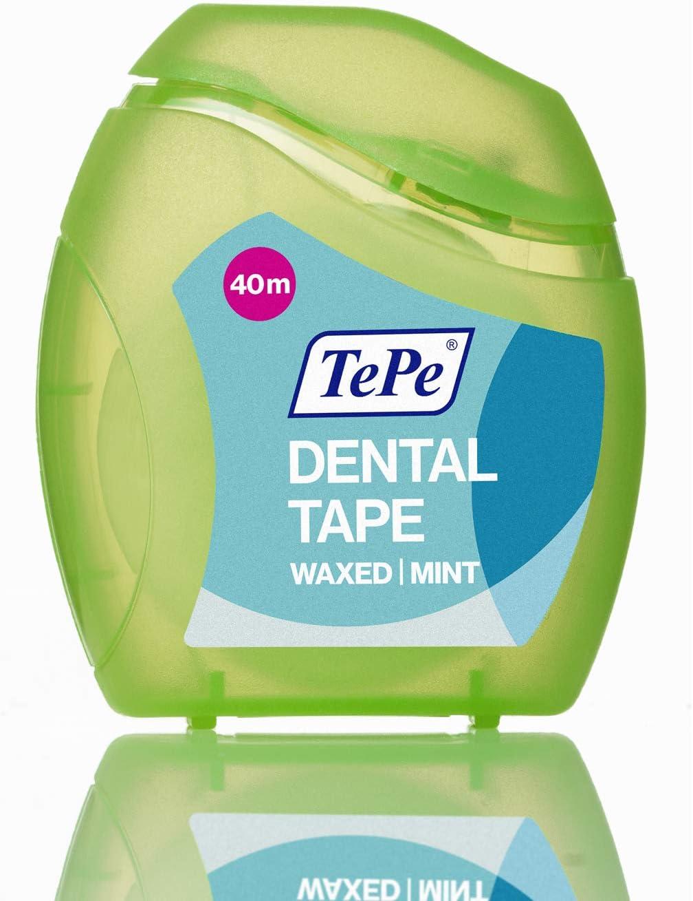 TEPE Dental Tape - Mint Flavored Waxed Dental Floss for Superior Oral ...