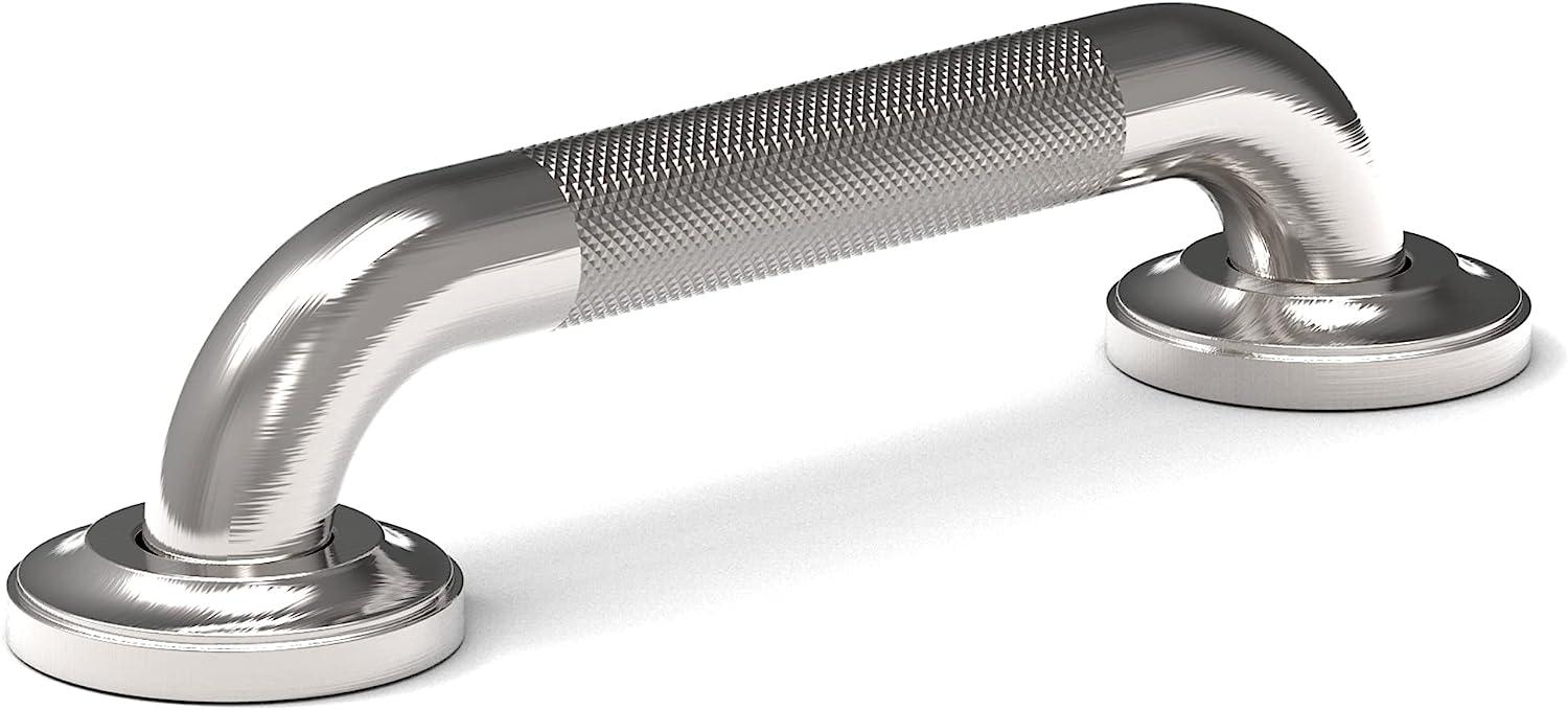 AquaChase 1-1/4 Knurled Grab Bar - ADA Compliant Bath Safety Handrail ...