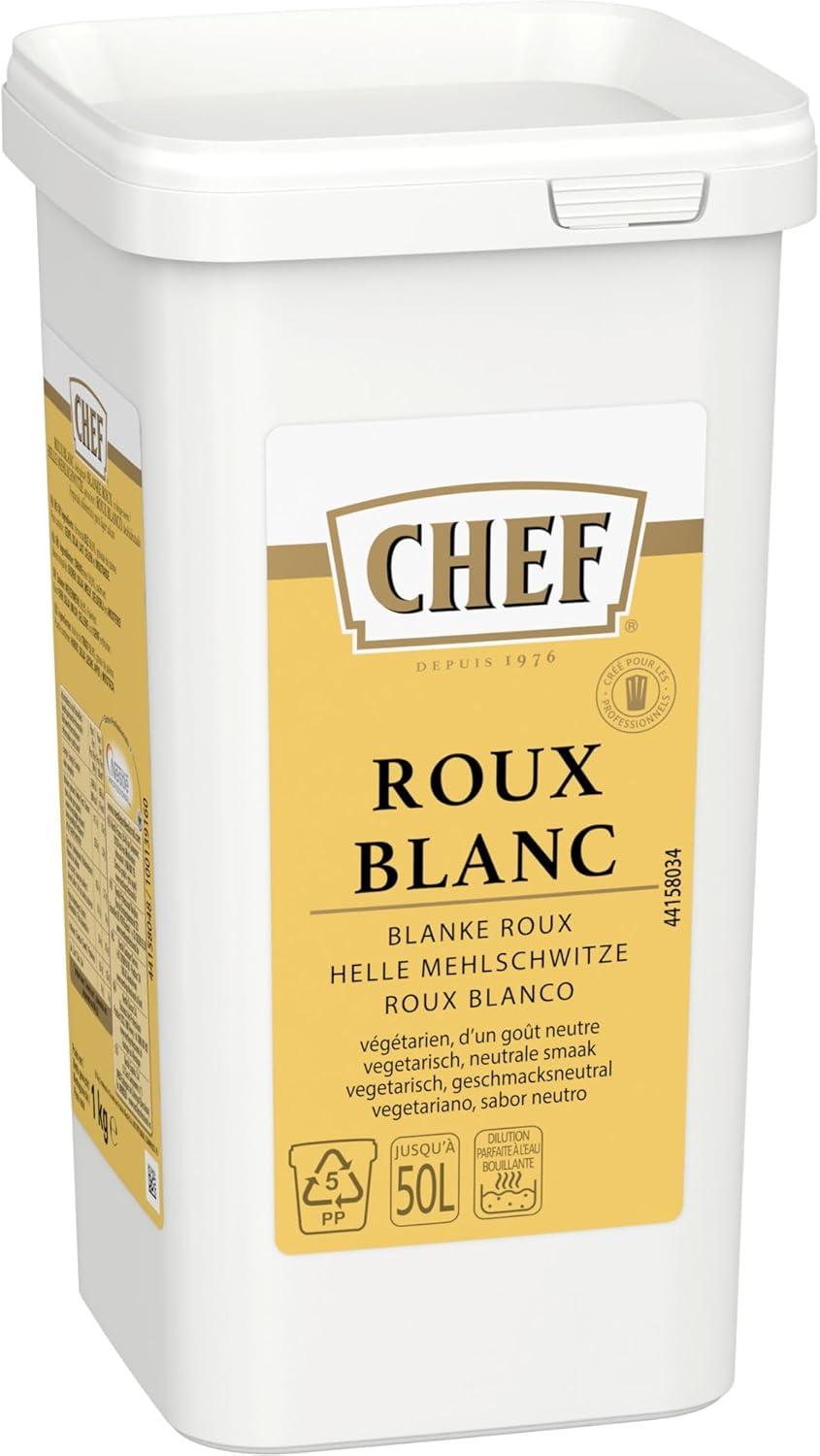 CHEF Roux Blanc - For Roux Sauces B chamel Sauces - 1 kg box for 50L of ...