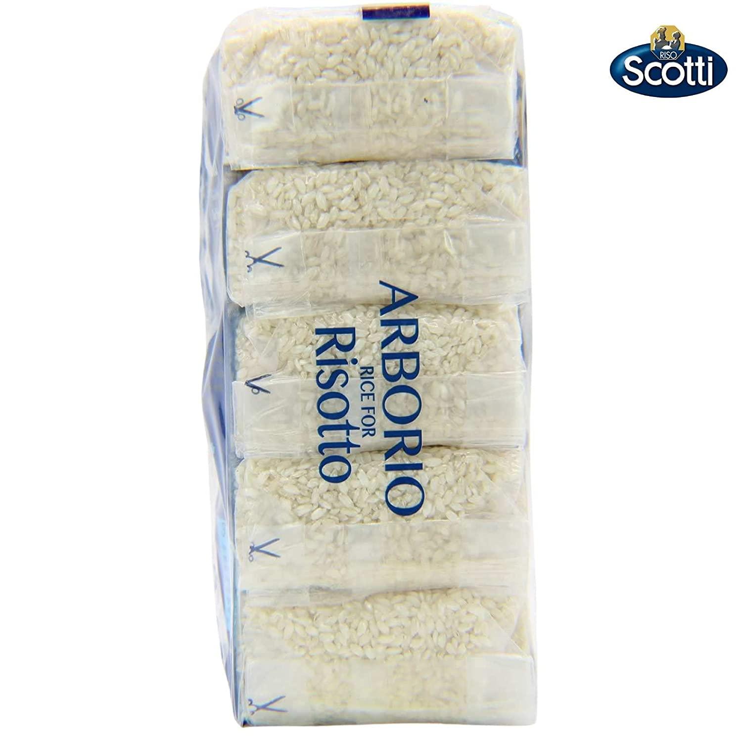 Riso Scotti Arborio Rice for Risotto 11 lbs (5x1 kg) - Gluten Free, Non-GMO, Chef Selection from ...