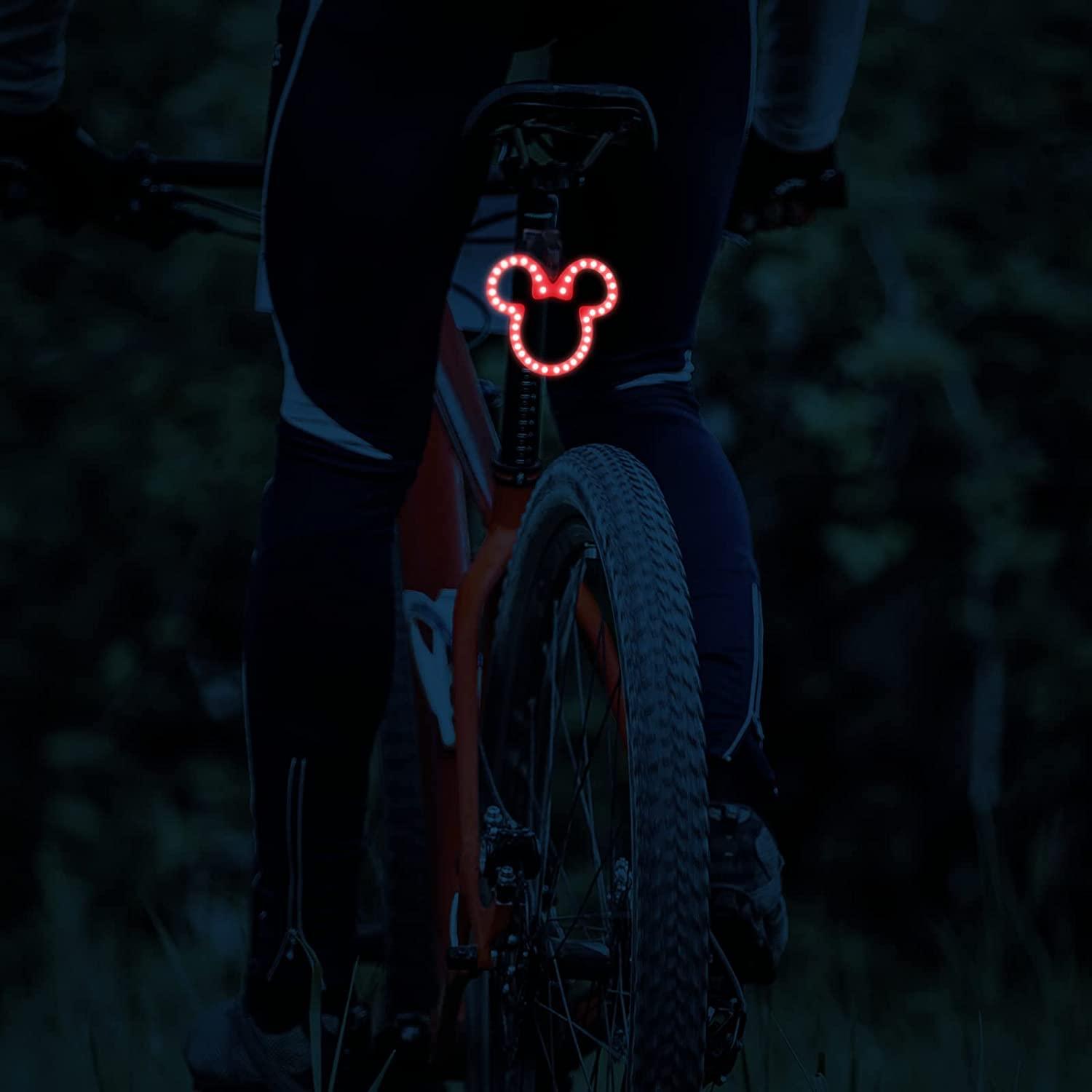 Disney Mickey Mouse LED Bike Light - 6 Light Modes, IPX4 Weather ...