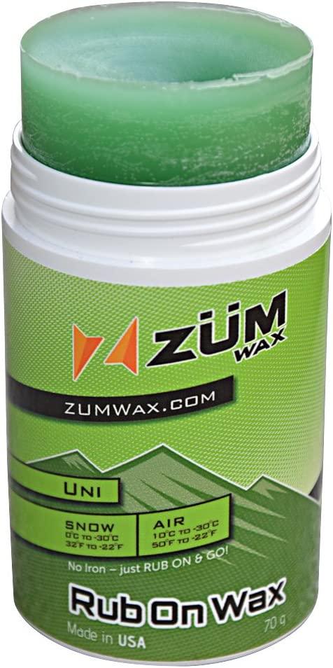 ZUMWax RUB ON Wax Ski/Snowboard - 70g All Temperature Universal ...