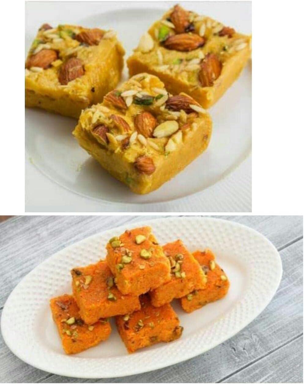 Two Different Types Of Delicious Indian Traditional Sweets Raksha ...