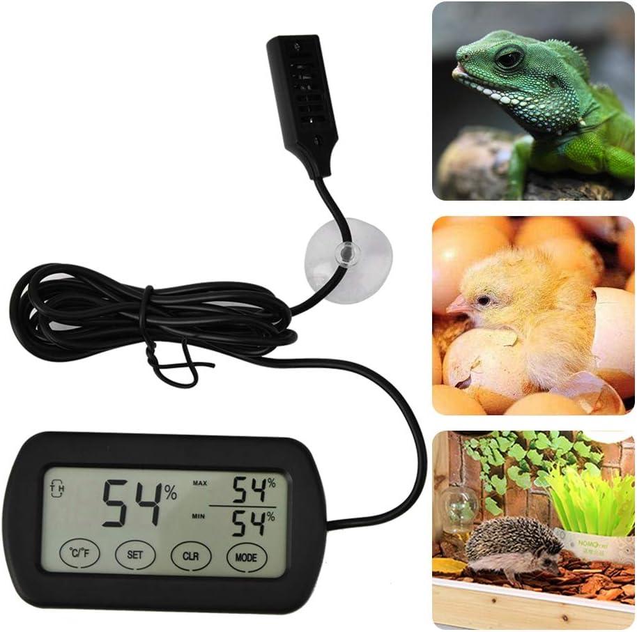 Thermometer Hygrometer Monitor Gauge Automatic Alarm Egg Incubator Max ...