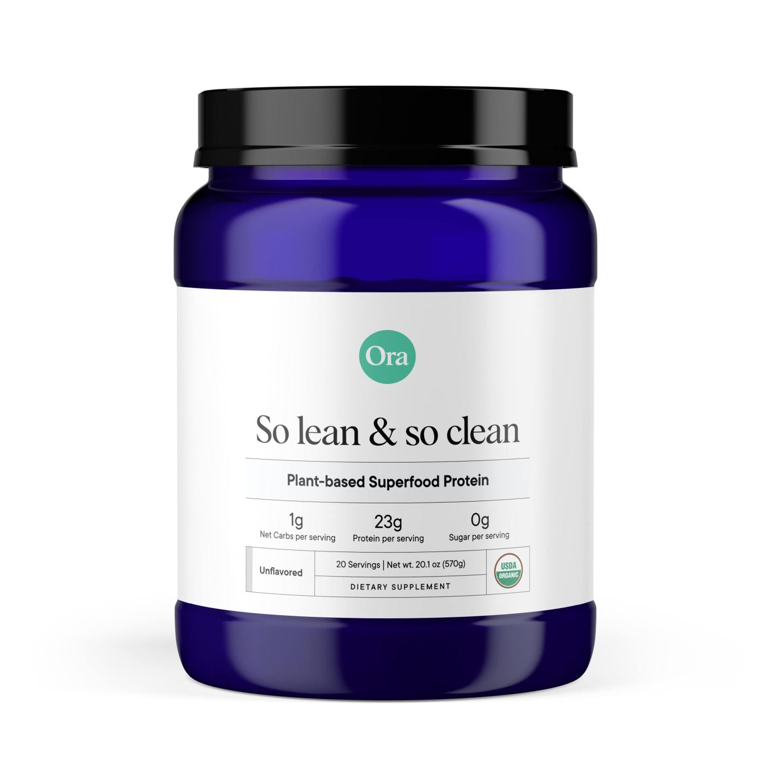Ora Organic Vegan Protein Powder - 21g Plant Based Protein for Women ...