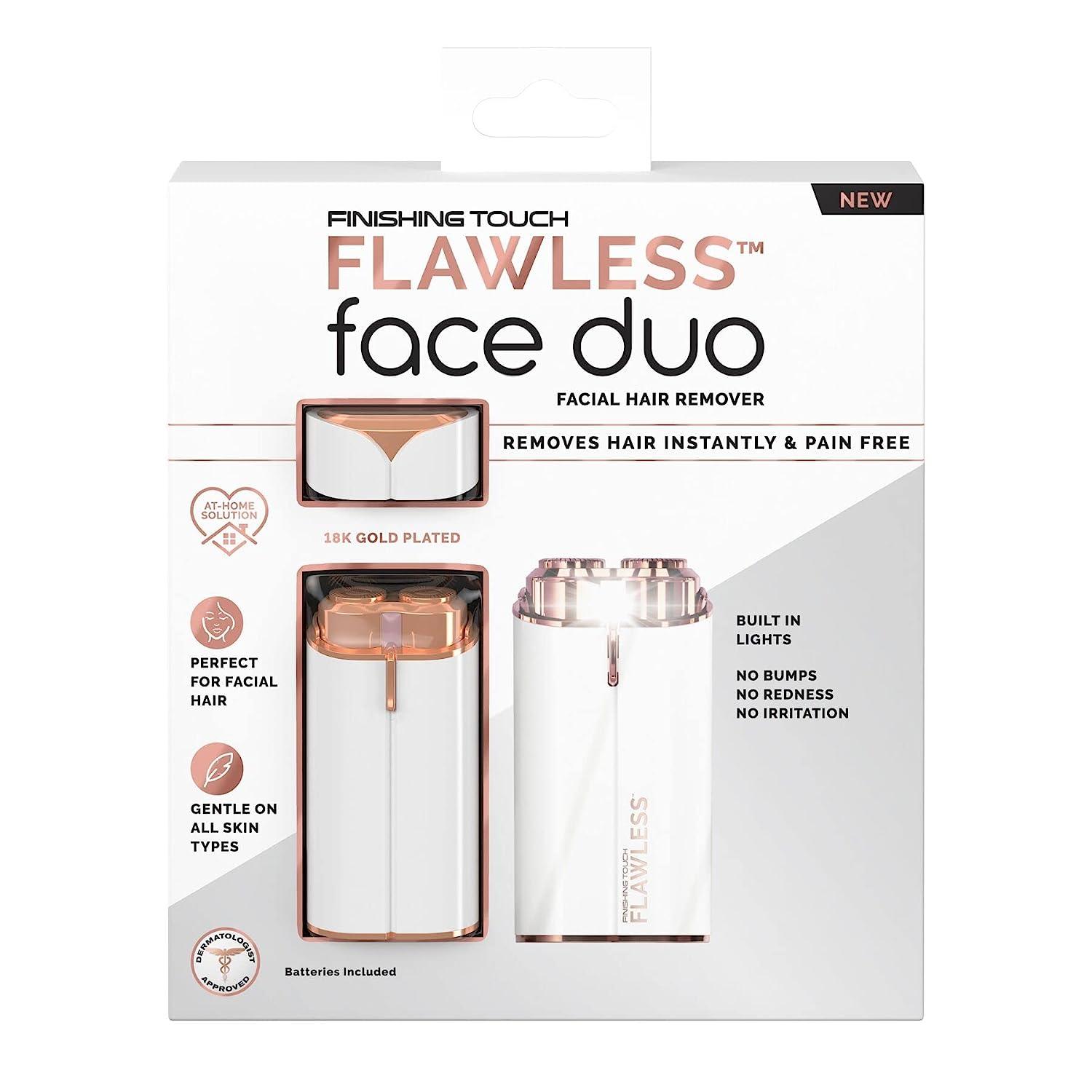 Finishing Touch Flawless Women's Painless Hair Remover Face Duo ...