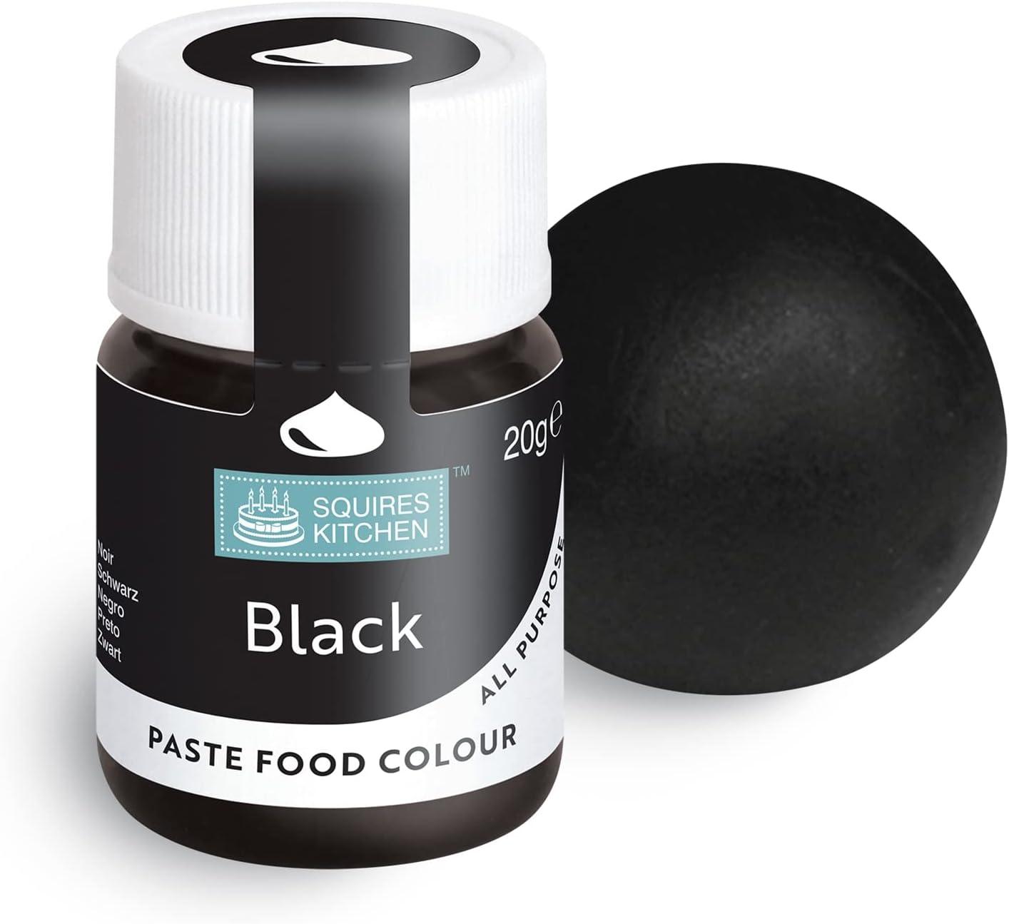 Squires Kitchen Black Food Colouring Paste - 20g | Concentrated Colour ...