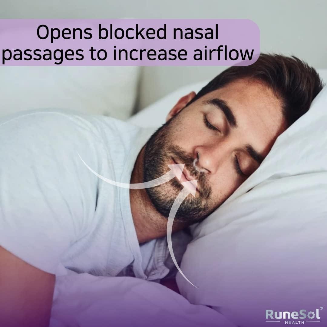 Runesol Snoring Relief Nasal Dilator - 8 Medium Clear Nasal Dilators ...