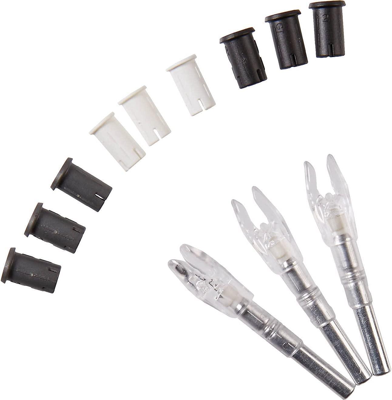 Nockturnal Fit Universal Size Green Lighted Arrow Archery Nocks 3 Pack - Red & Green Strobing ...