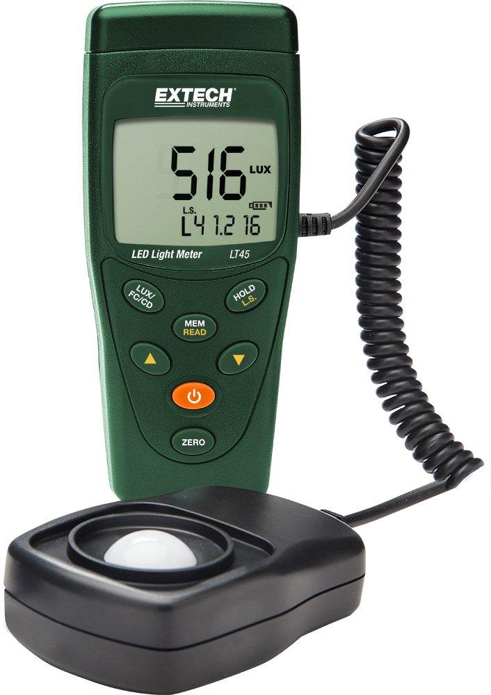 Extech LT45 Color LED Light Meter - Professional Light Measurement Tool ...