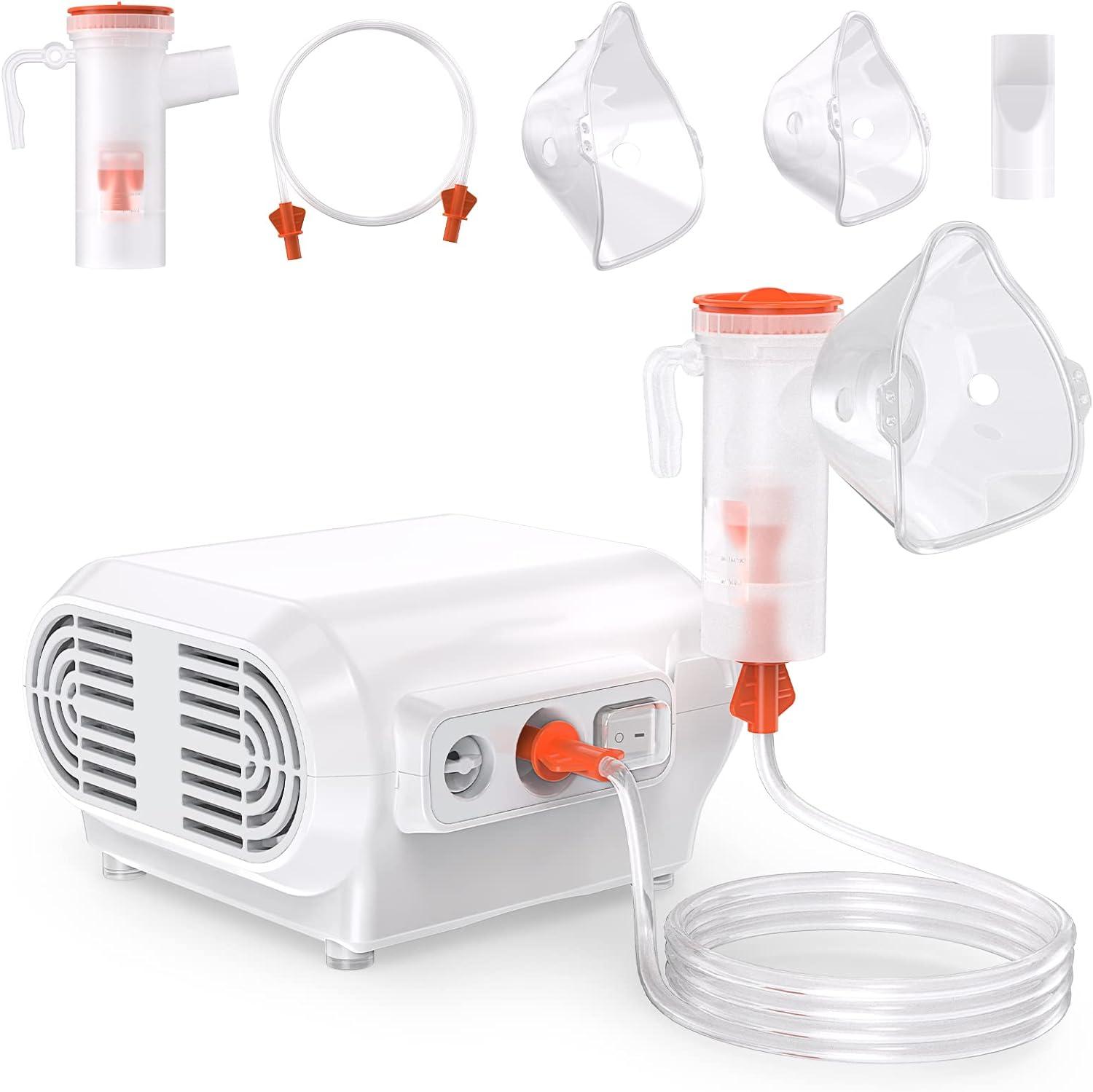 Portable Compressor Nebulizer for Adults and Kids - Adjustable Steam ...
