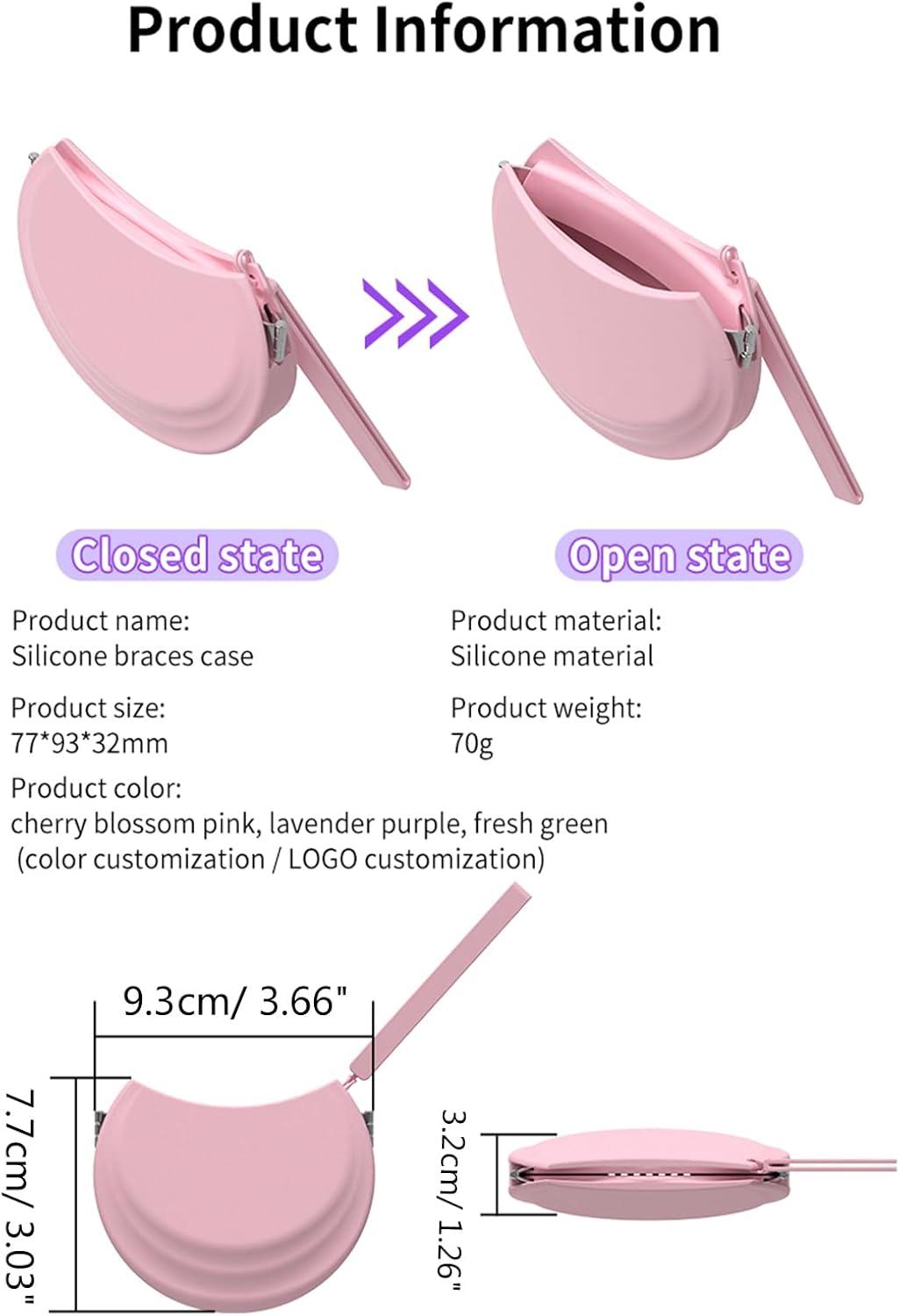 Soft Silicone Orthodontic Retainer Case - Ventilated Storage Box for ...