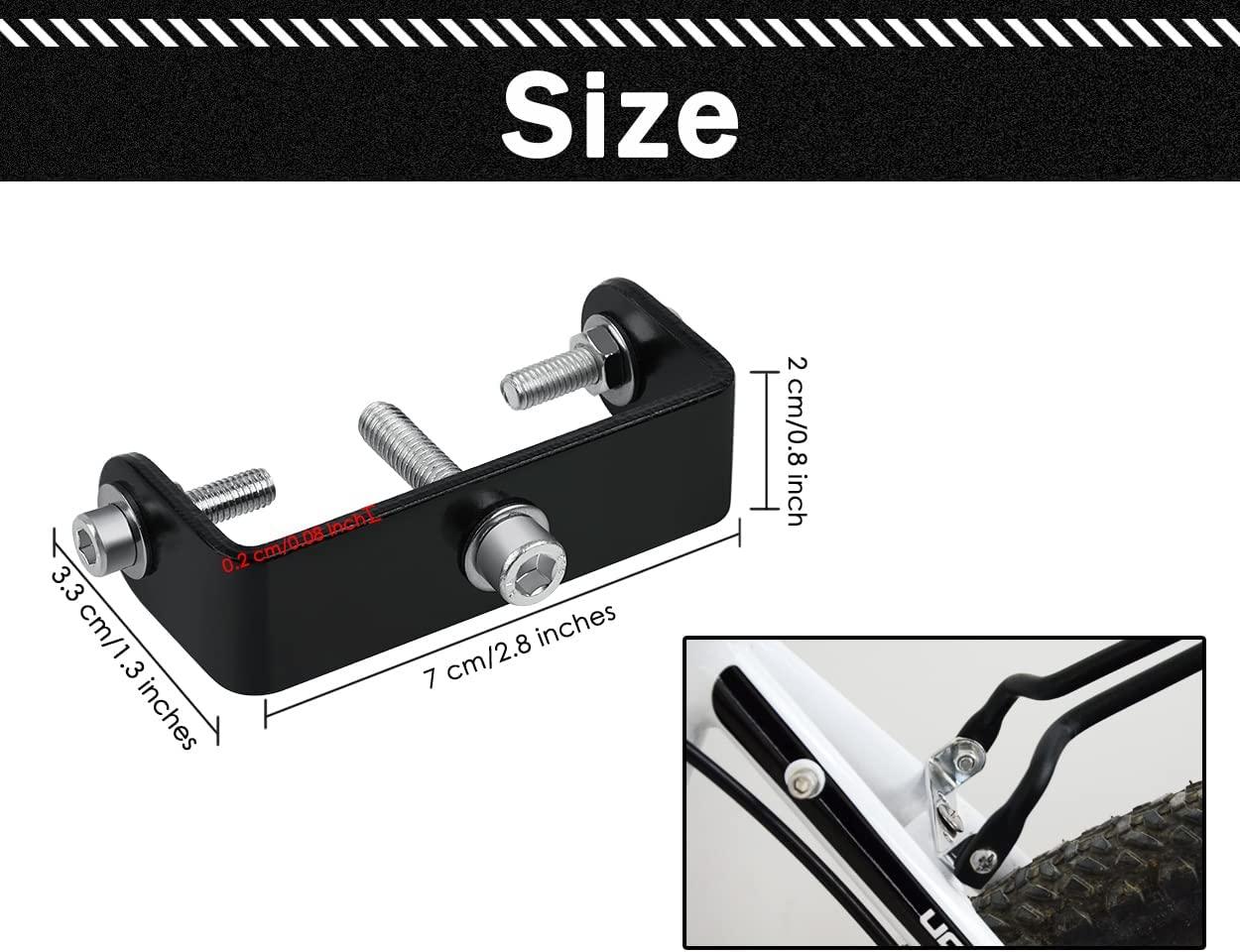 Distinctive Style Bike Rear Rack Mount Adapter - Black | Includes ...