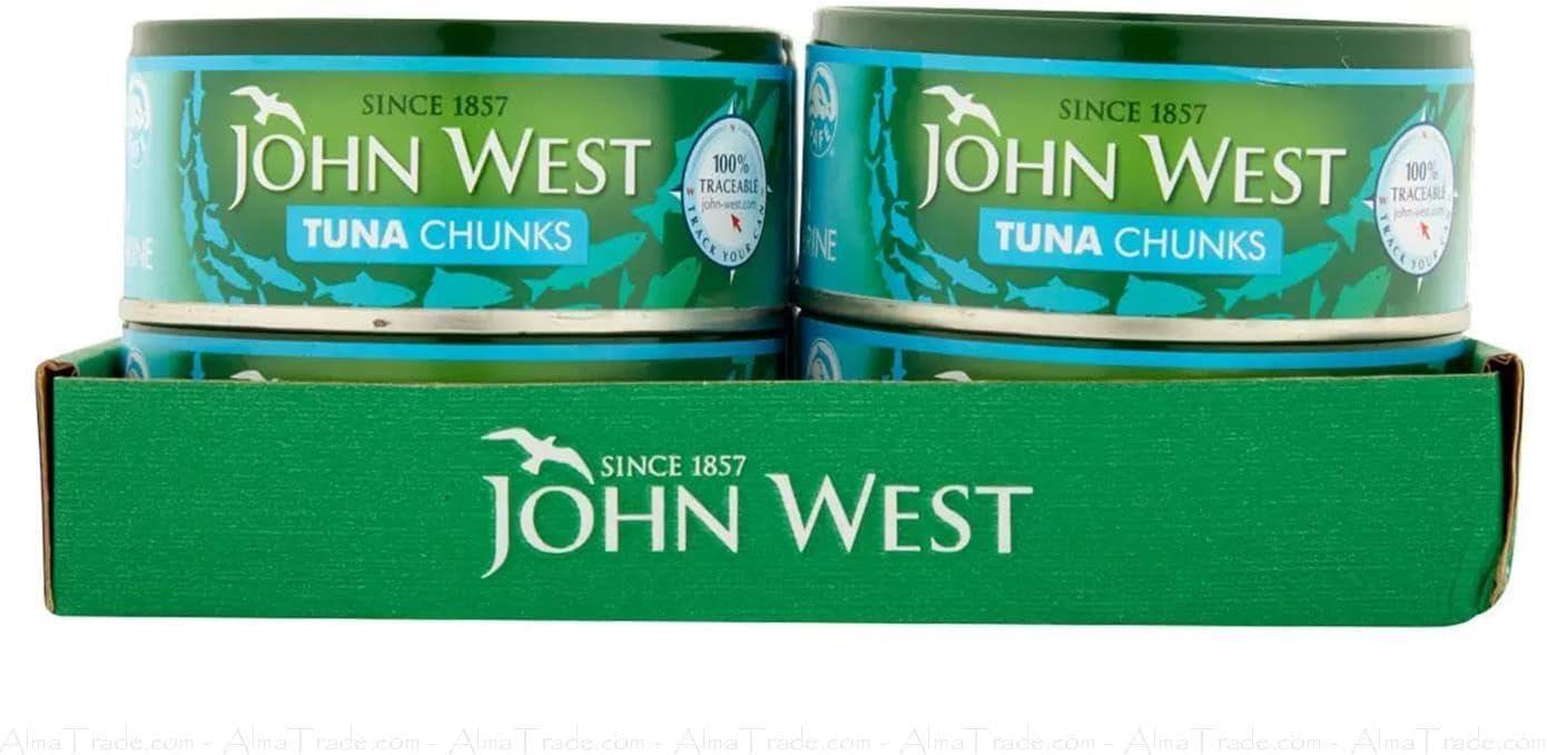 John West Tuna Chunks in Brine Tins - Naturally High in Protein - Great ...
