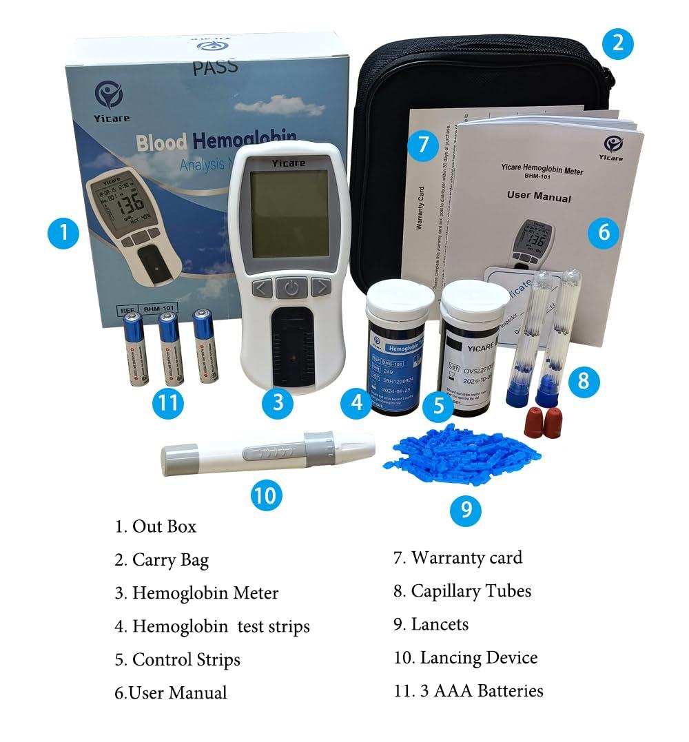 Healthcaretuye Hb Hemoglobin Meter Hemoglobin Test Meter | Buy Now with ...